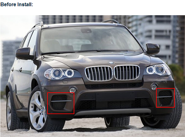 BMW X5 DRL LED Daytime Running Light Car body front driving lights kit