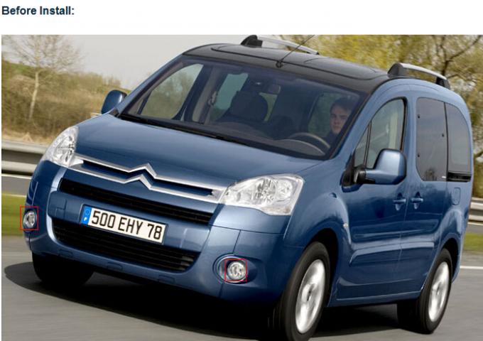 Citroen Berlingo front fog lamp assembly LED daytime running lights DRL