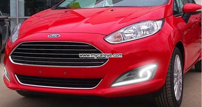 Ford Fiesta DRL LED daylight driving Lights guide turn signal for cars