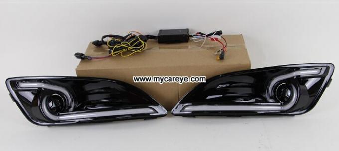 Ford Fiesta DRL LED daylight driving Lights guide turn signal for cars