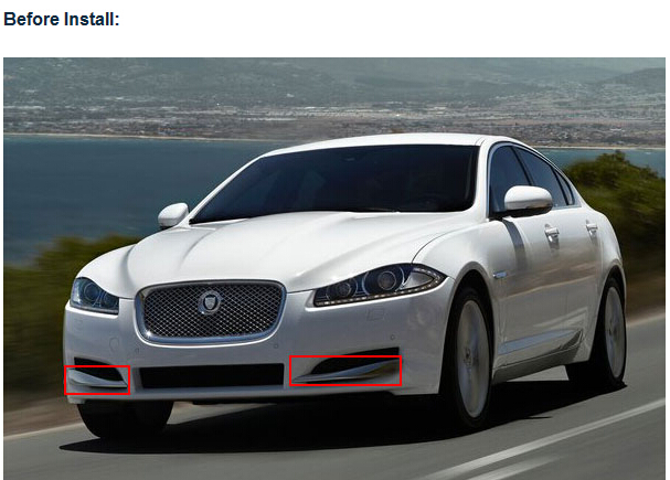 Jaguar XF DRL LED Daytime Running Lights Car front light upgrade LED