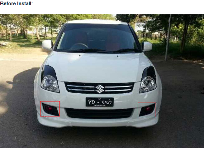 Suzuki Swift 2013 2014 DRL LED Daytime Running Lights driving daylight