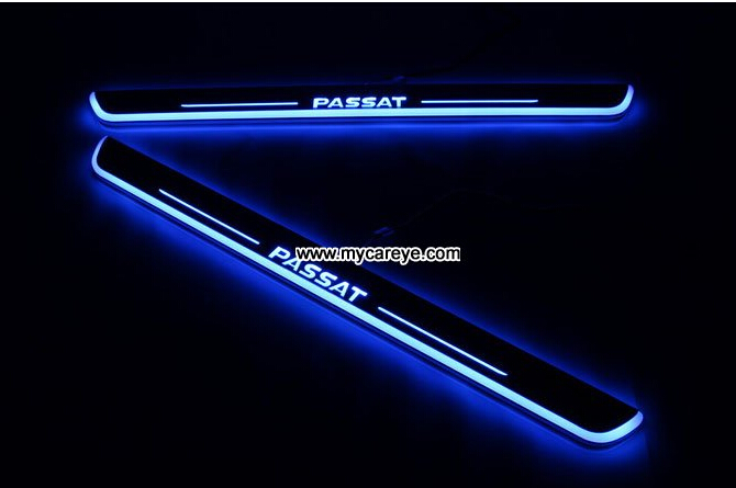 Volkswagen VW Passat LED lights side step car door led sill auto scuff ...