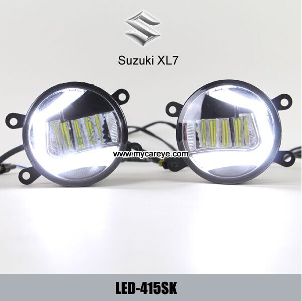 Suzuki XL7 front fog LED light on car DRL auto daytime running lights