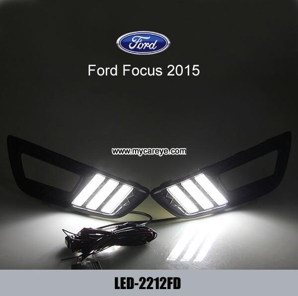Ford Focus 2015 DRL LED Daytime Running Light driving lights aftermarket