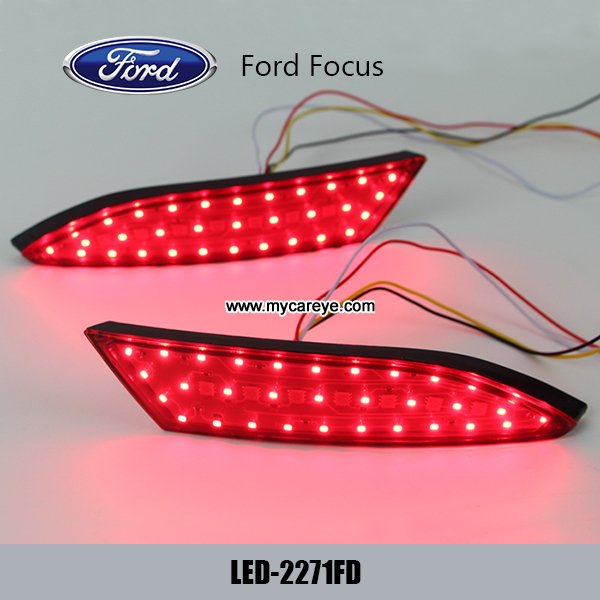 Ford Focus LED Bumper lamp Reflectors taillight brake Backup Lights ...