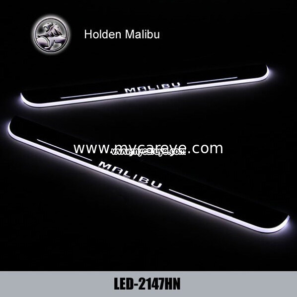 Holden Malibu Car accessory stainless steel scuff plate door sill LED light