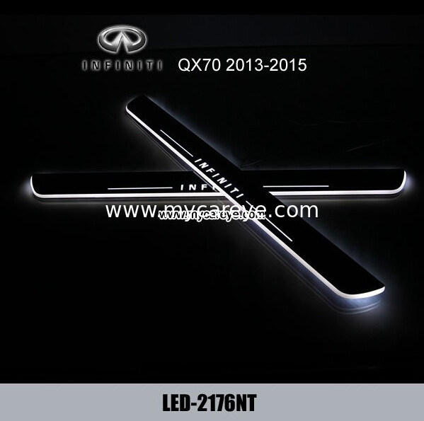 Infiniti QX70 car door welcome lights LED Moving Door sill Scuff for sale