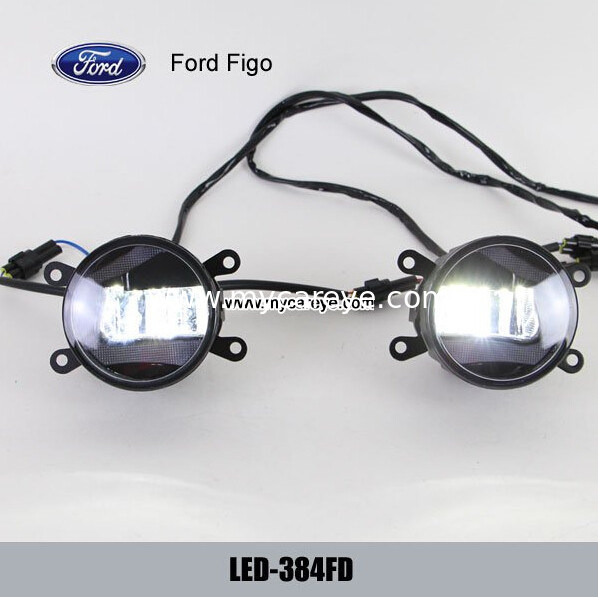 Ford Figo car front fog lamp assembly LED daytime running lights drl ...