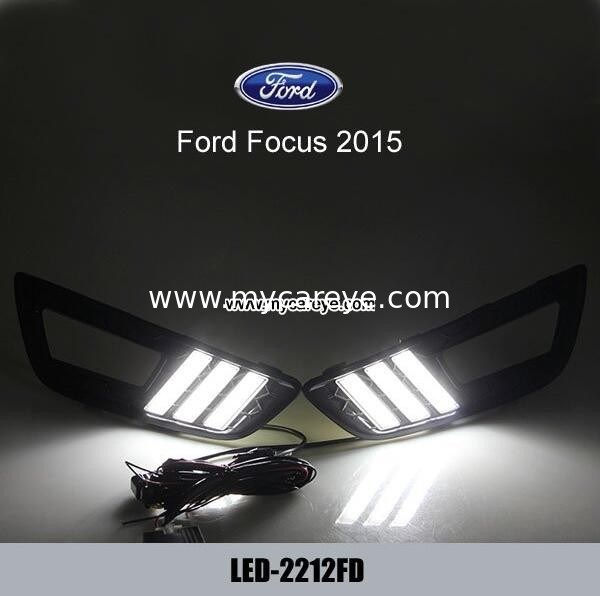 Ford Focus 2015 DRL LED Daytime Running Light driving lights aftermarket