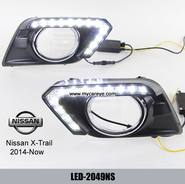 Nissan X-Trail DRL LED Daytime Running Lights Car turn signal indicators