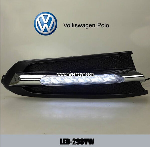 Volkswagen VW Polo DRL LED Daytime driving Lights Car front daylight